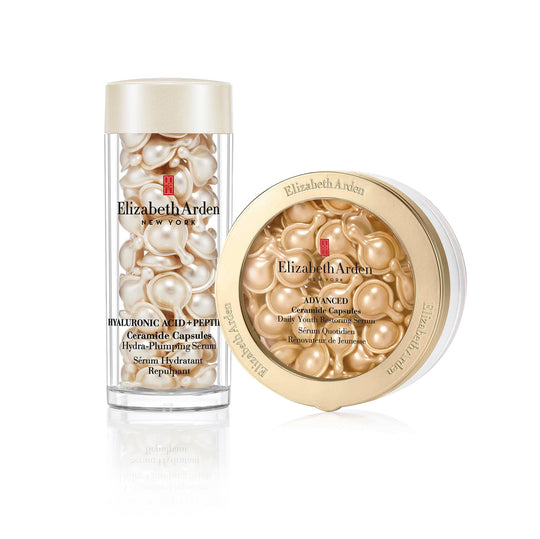 Hyaluronic Acid + Peptides & Advanced Ceramide Capsules Serum Set ...