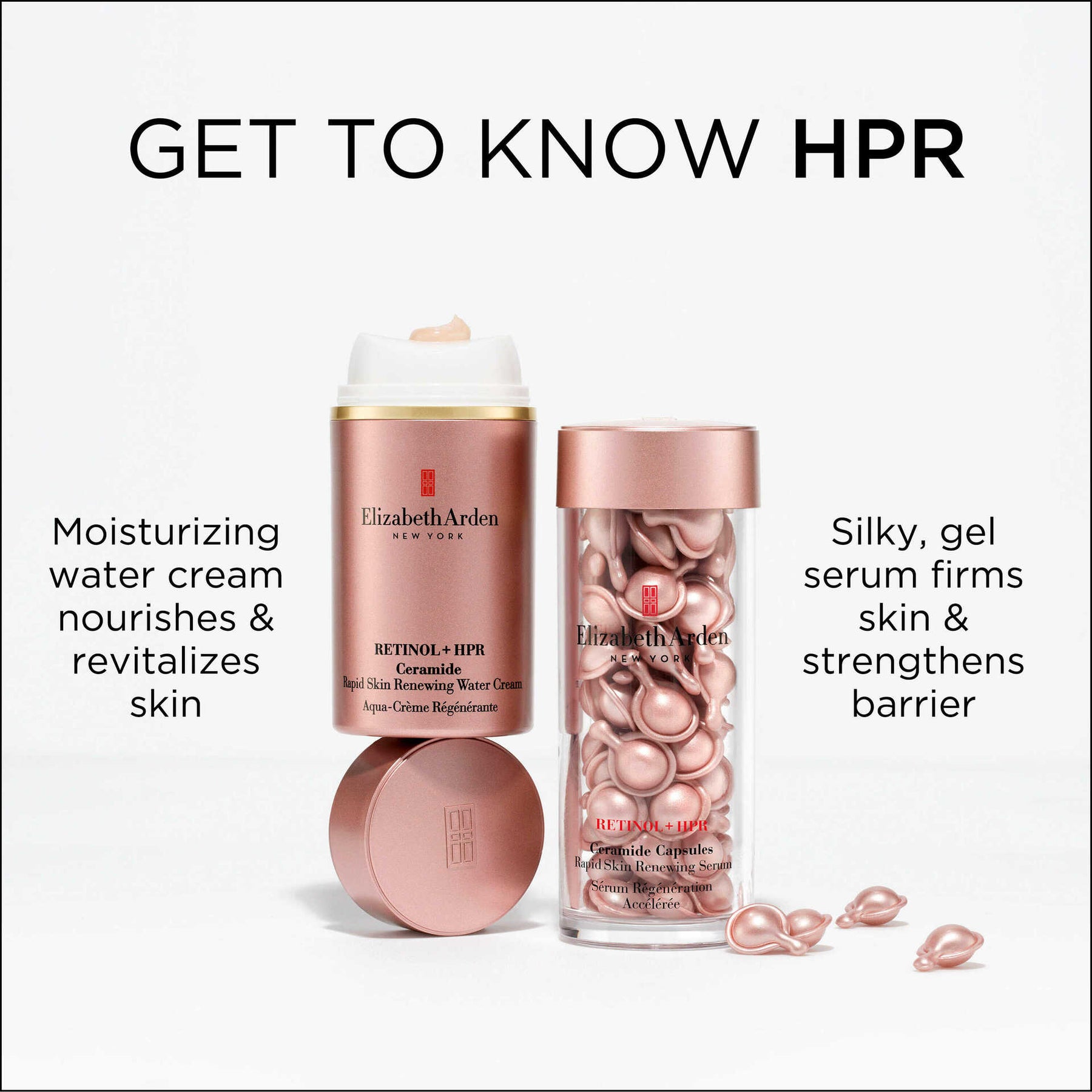 Retinol + HPR Ceramide Capsules Serum, Water Cream and Eye Cream Trio ...