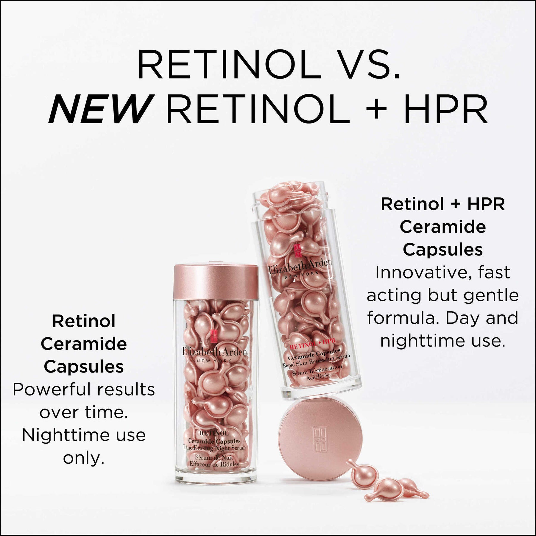 Gentle Retinol + HPR Ceramide Serums -180 Capsules Set – Elizabeth Arden