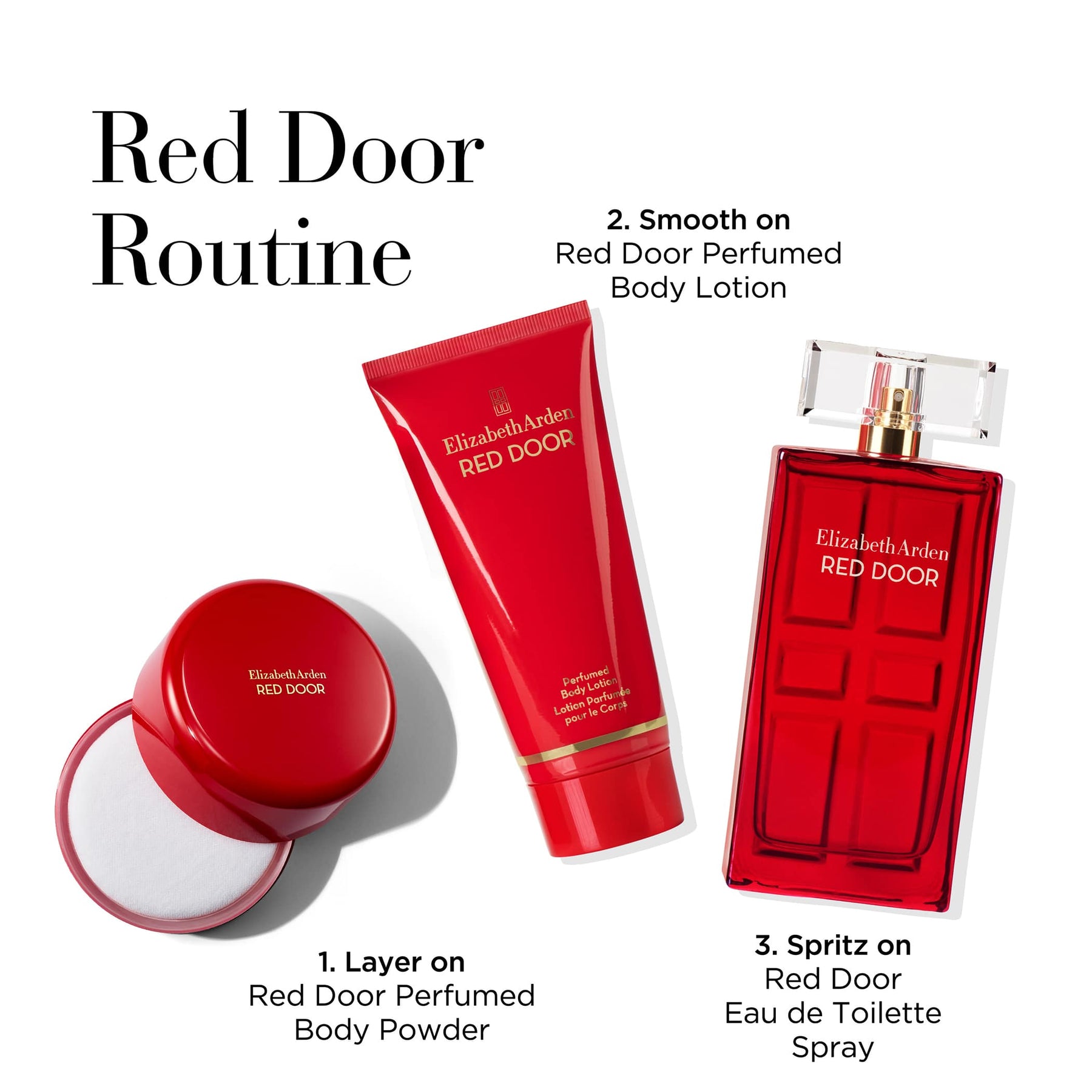 Red Door 3.4oz 3-Piece Fragrance Set – Elizabeth Arden