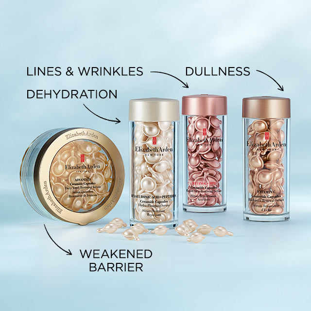 Hyaluronic Acid + Peptides Ceramide Capsules Serum & Water Cream Set ...